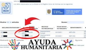 ¿Cómo consultar el código de desplazados por cédula?